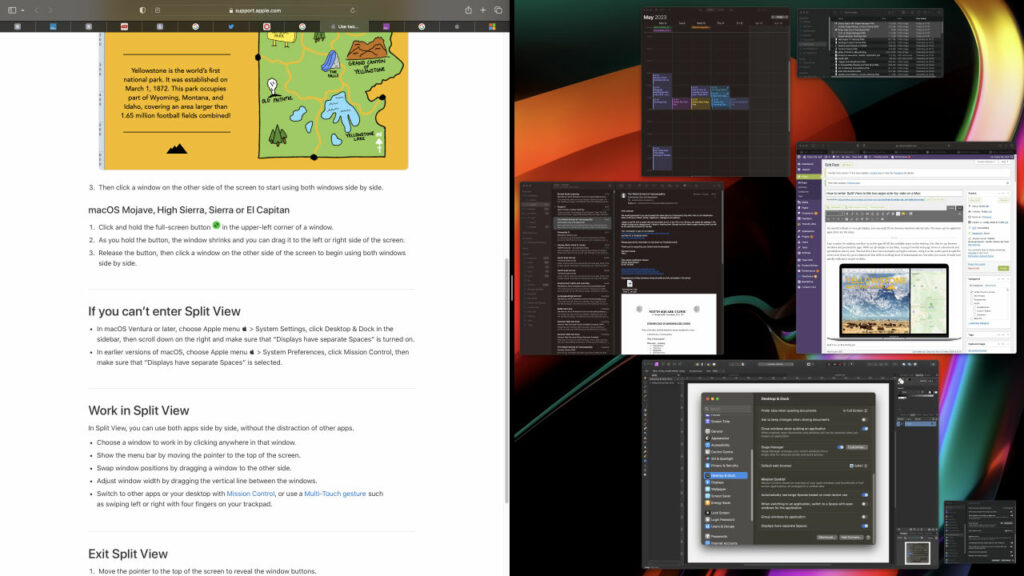 How to enter Split View to tile two apps side-by-side on a Mac - Colour My Tech